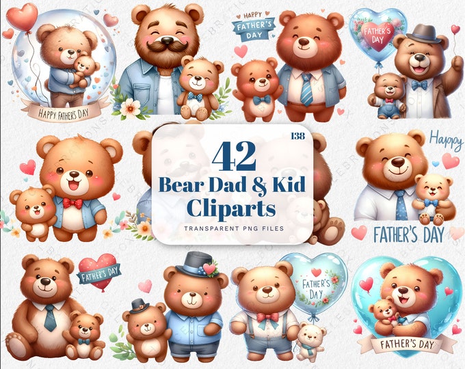 Teddy Bear Clipart, Teddy Bear PNG, Bear Clipart, Watercolor Teddy Bear ...