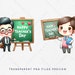 Happy Teacher Day Clipart, Back to School PNG, Teacher's Day ...
