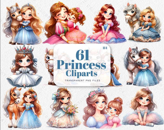 Baby Princess Watercolor Clipart, Cute Princess Pastel Png, Pink Baby ...