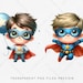 Watercolor Cute Superheroes Clipart, Hero Clipart, Superhero Boy Party ...