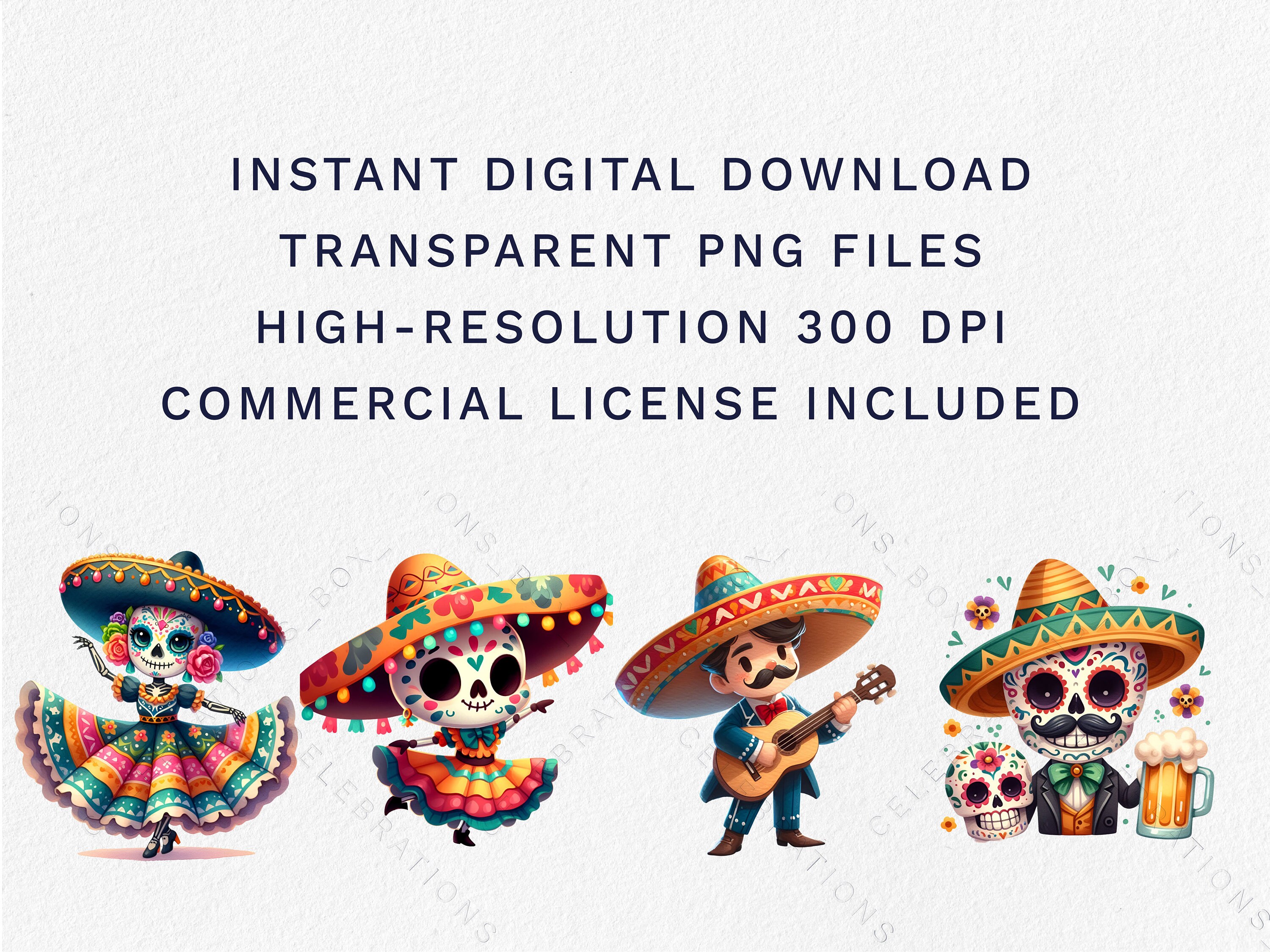 Happy Cinco De Mayo Clipart Mexican Fiesta Party Decor Graphic Mexican ...