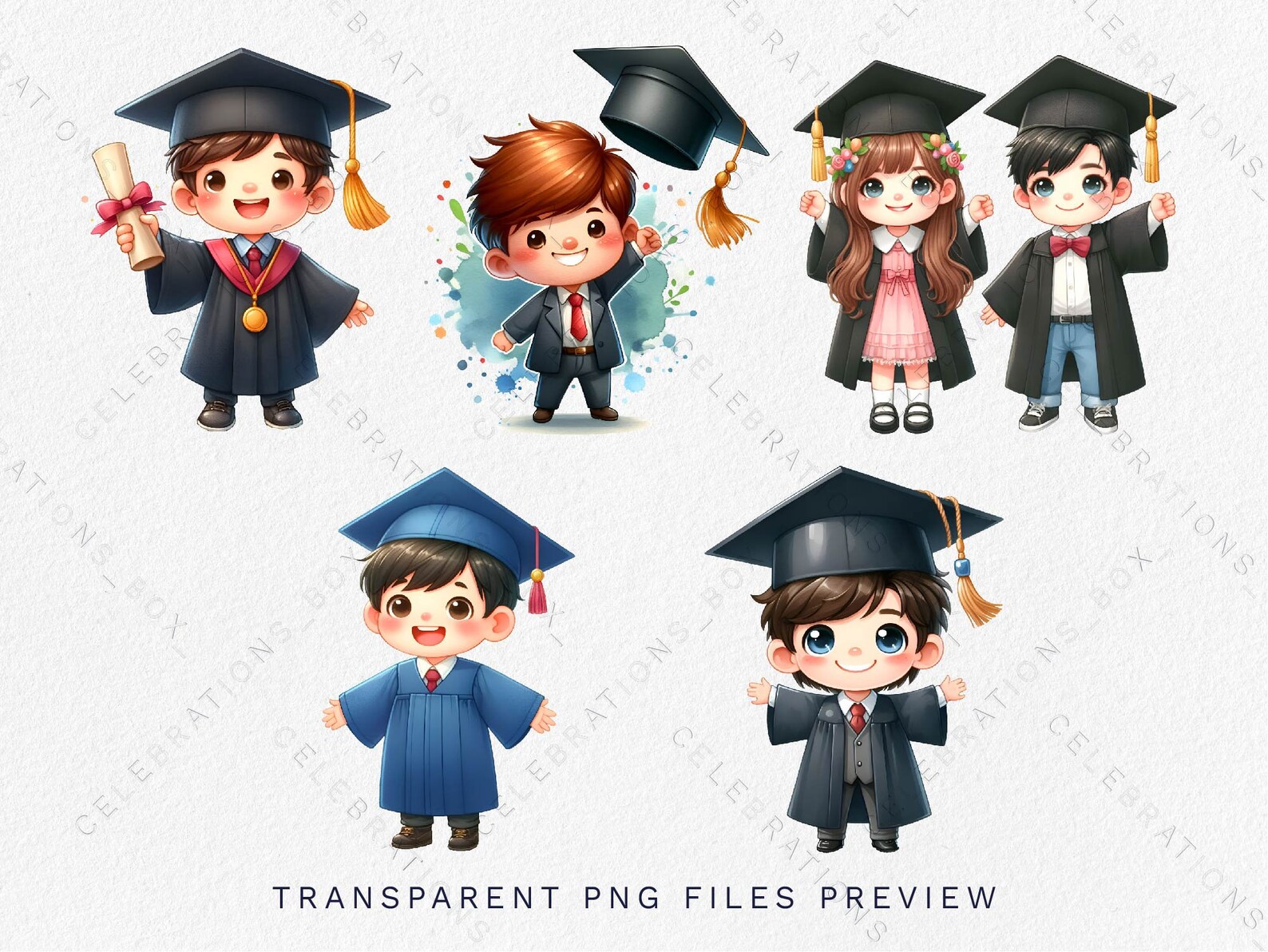 Graduating Students Clipart, Graduation Cap PNG, Educational Clipart ...