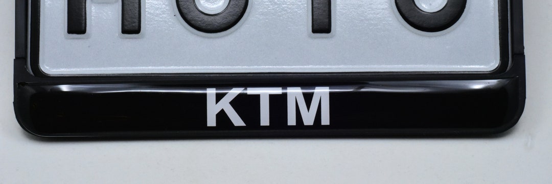 KTM Motorcycles Stickers Emblems Logo 3D on the License Plate - Etsy