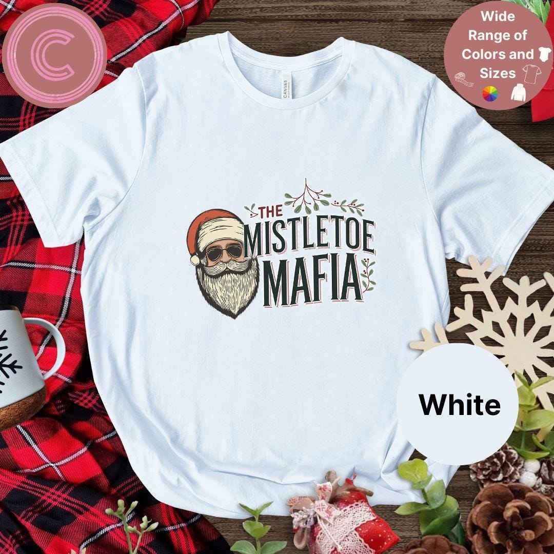 Christmas Mistletoe Mafia T-shirt, Santa Squad Tee, Christmas Crew ...