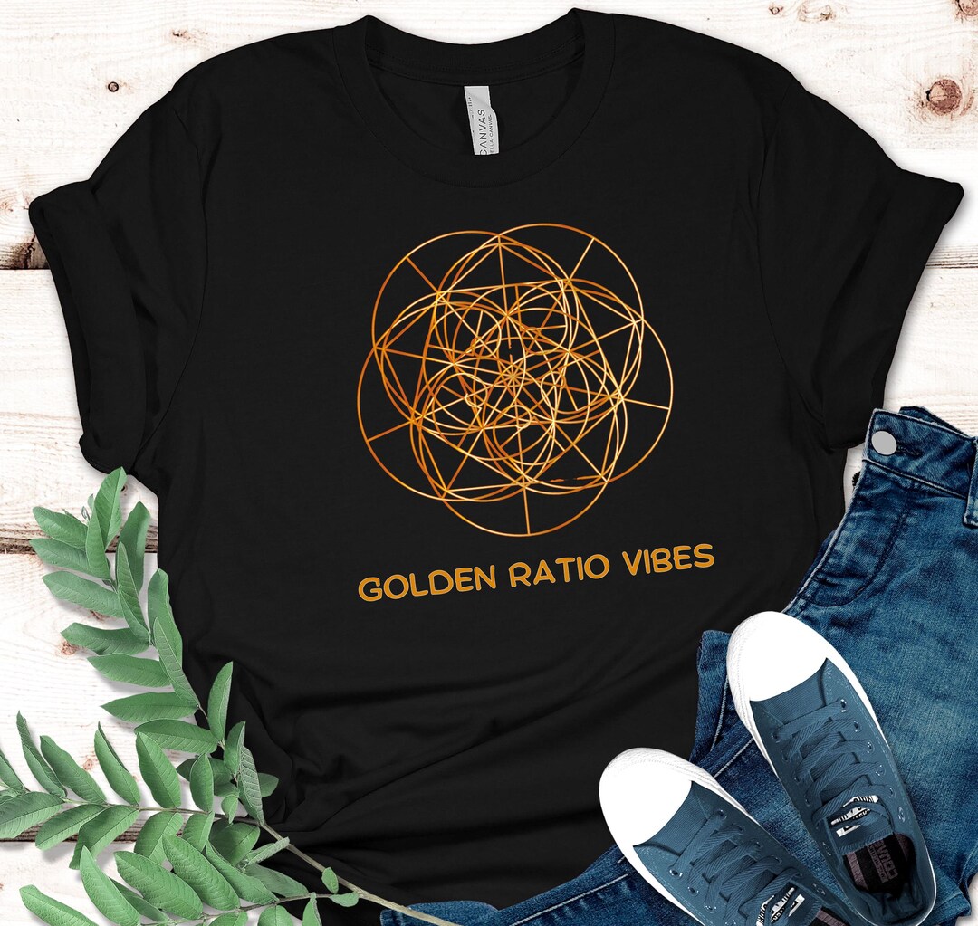 Golden Ratio Shirt, Fibonacci Spiral T-shirt, Math Lover Shirt, Sacred ...