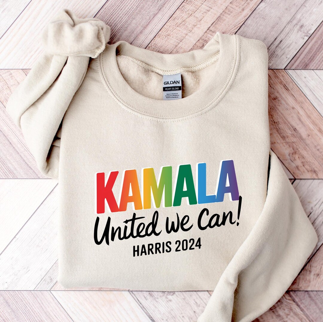 Kamala Harris United We Can Sweatshirt, 2024 Election Hoodie, Political ...
