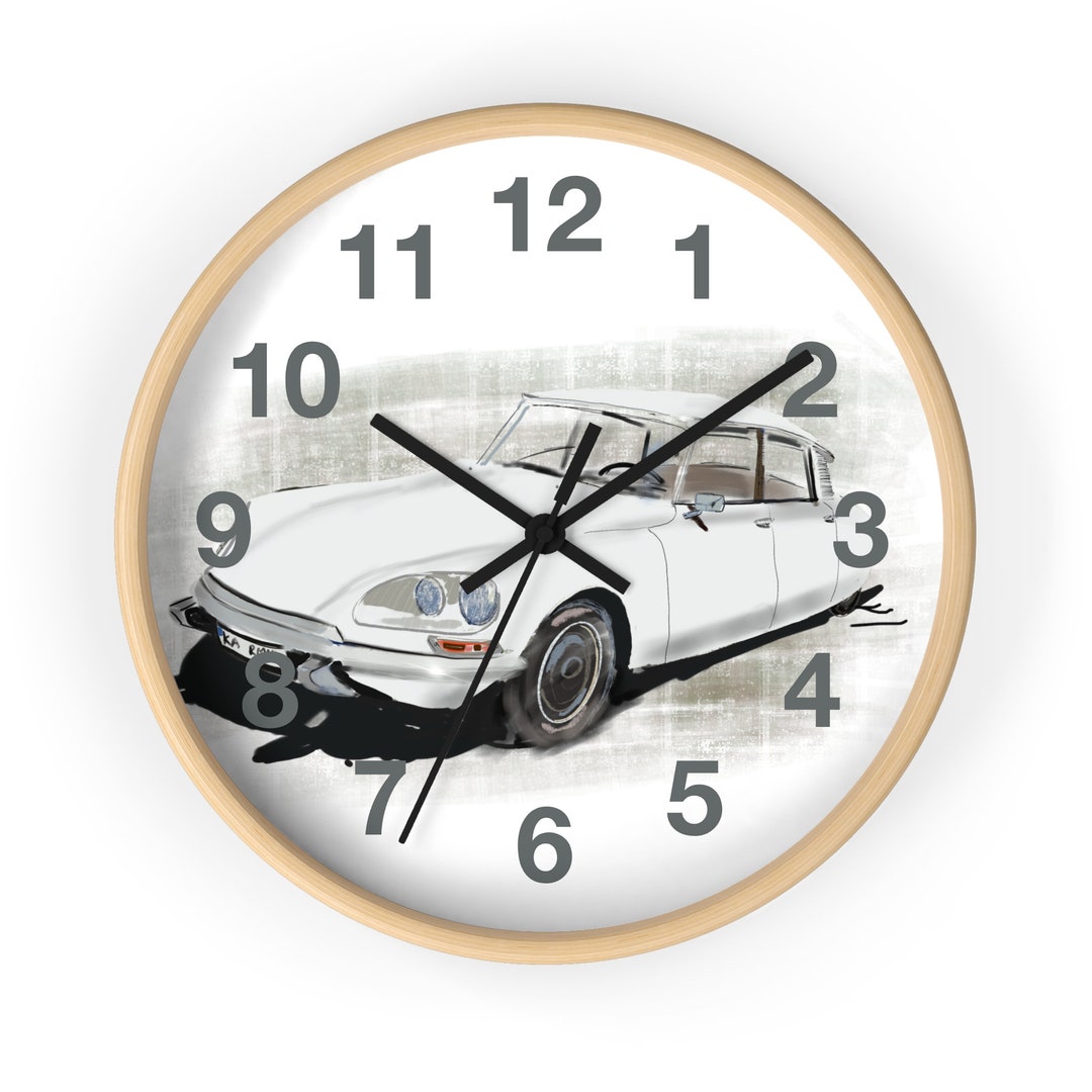 DS White Classic Wall Clock - Etsy