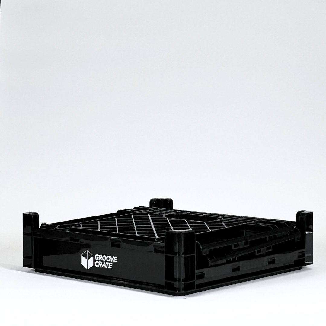 Vinyl Record Storage Crate for 12" Vinyl LP Collapsible and Stackable ...