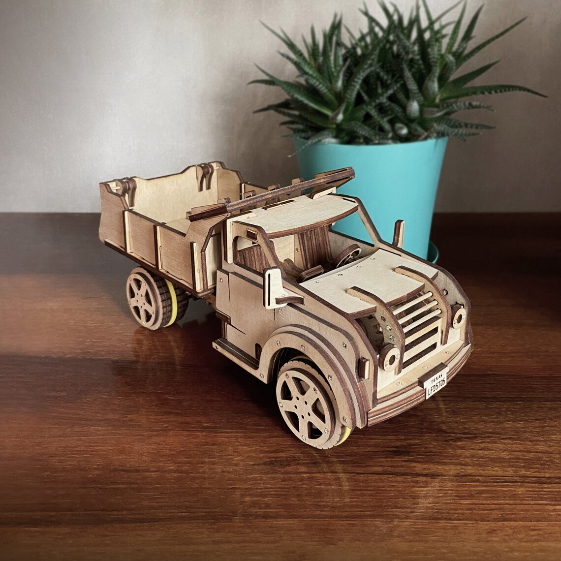 Truck – SVG Laser Cut File, Wooden Model, Ready Made Files for Laser ...