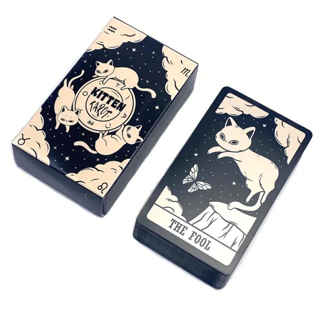 Kitten Tarot Deck | Whimsical 78-card Cat Tarot Set | Astrology ...