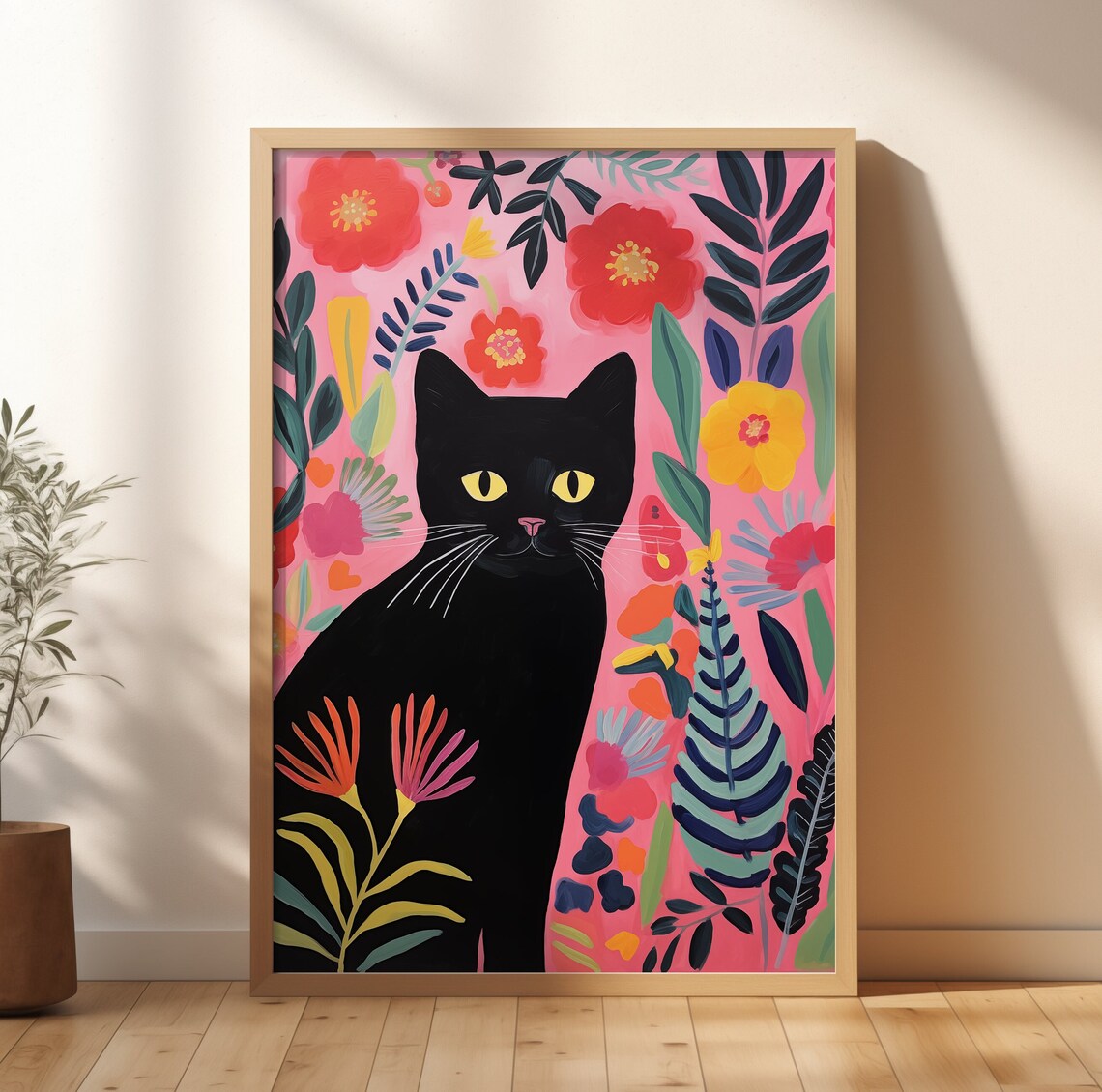 Garden Cat Art Digital Download - Etsy