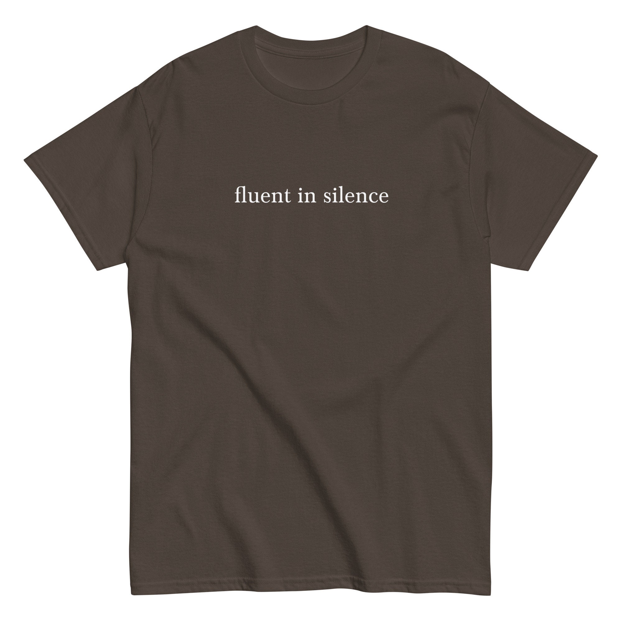 Silence Tshirt, Fluent in Silence, Gender Neutral - Etsy