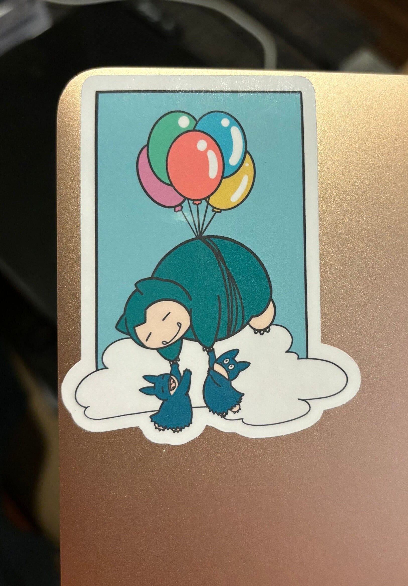 Snorlax and Munchlax Balloon Pokemon Sticker Laptop Sticker - Etsy