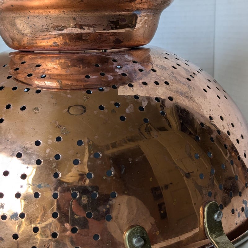 Copper Colander - Etsy