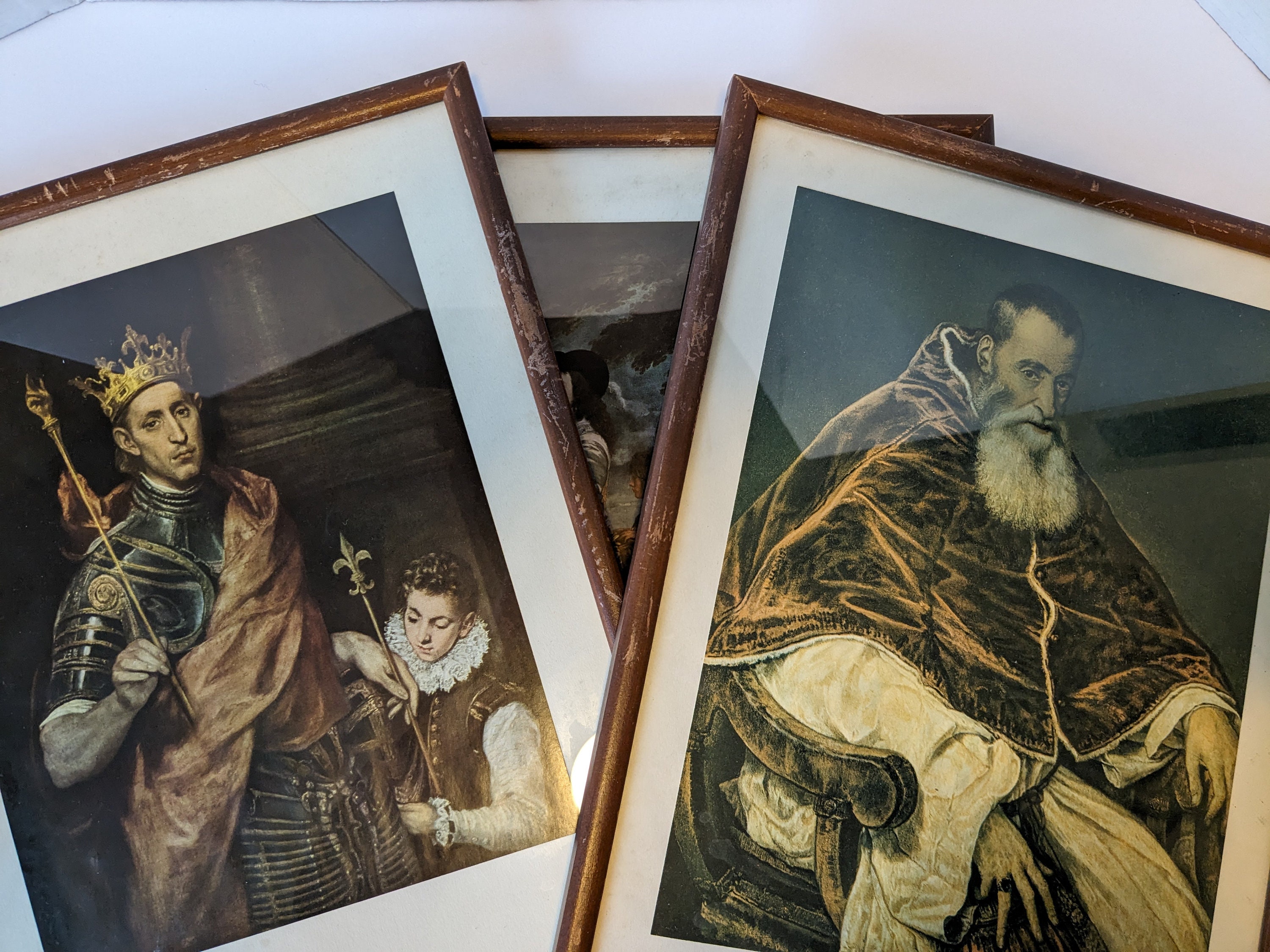Set of 3 Framed Classic Vintage Prints - Etsy