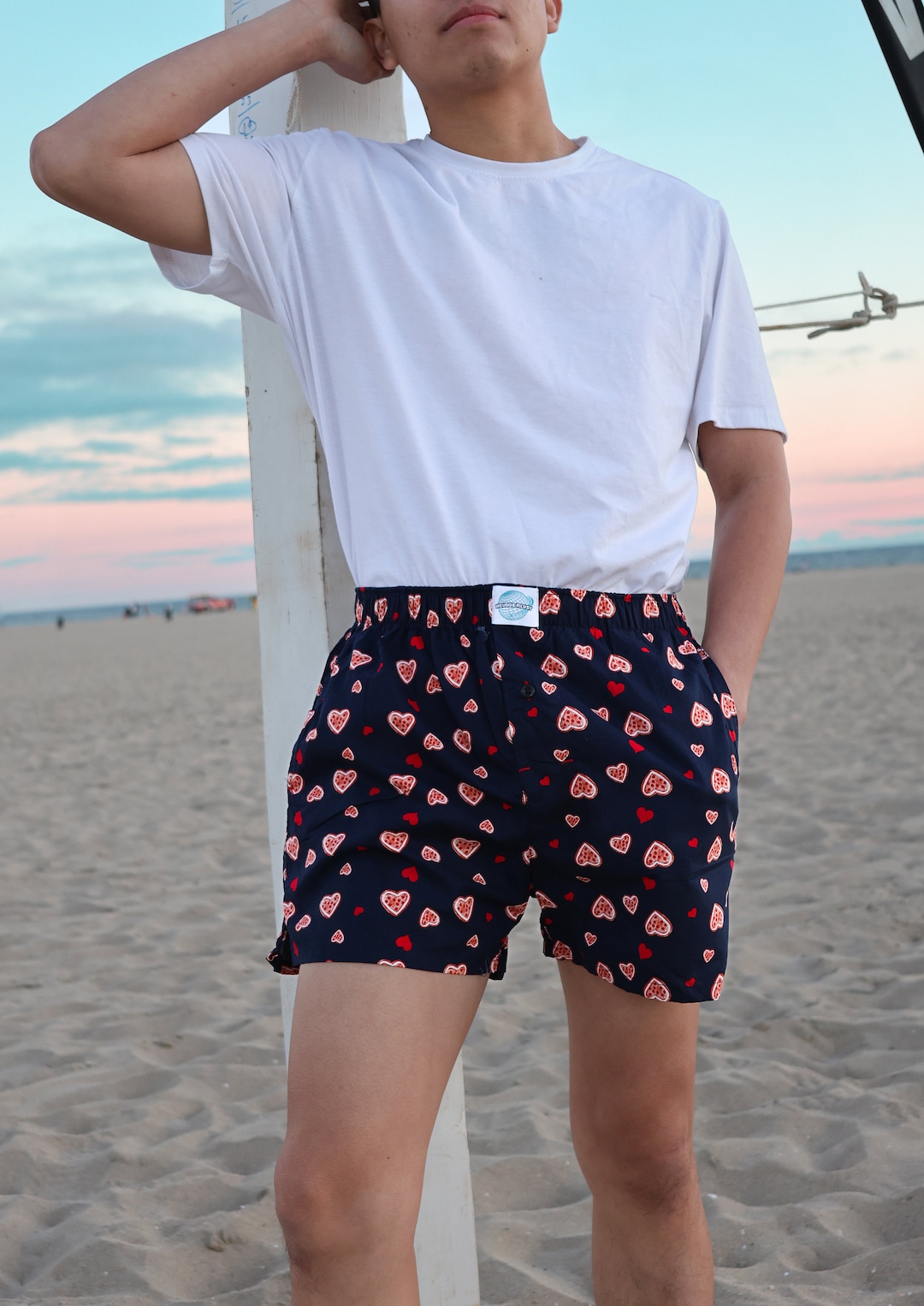 Unisex Woven Cotton Boxers With Pockets and Button Fly, Men’s Underwear ...