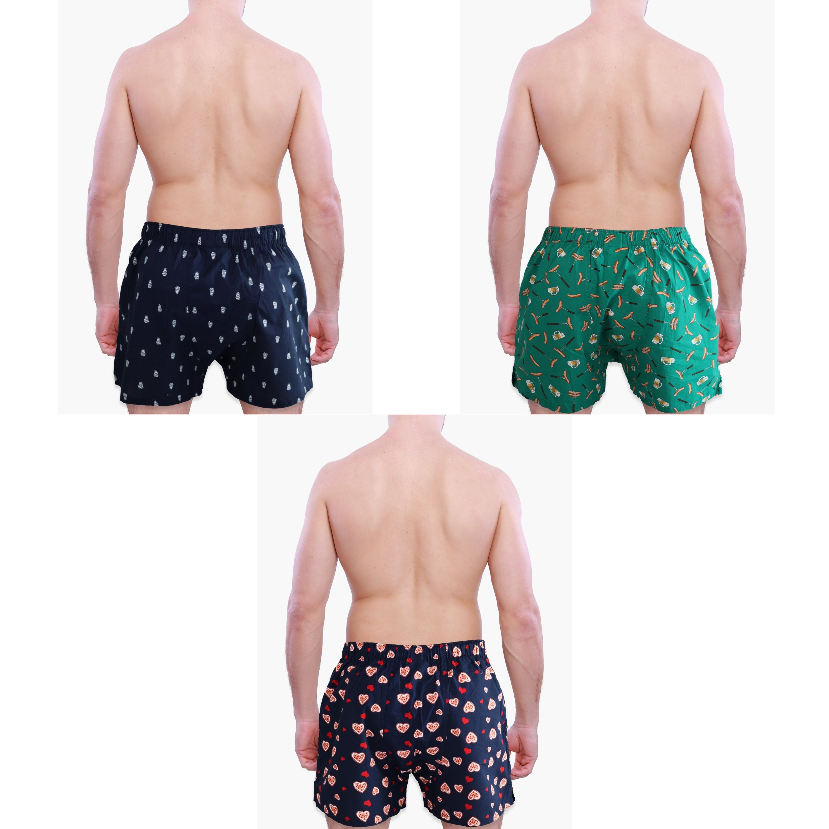 Unisex Woven Cotton Boxers With Pockets and Button Fly, Men’s Underwear ...