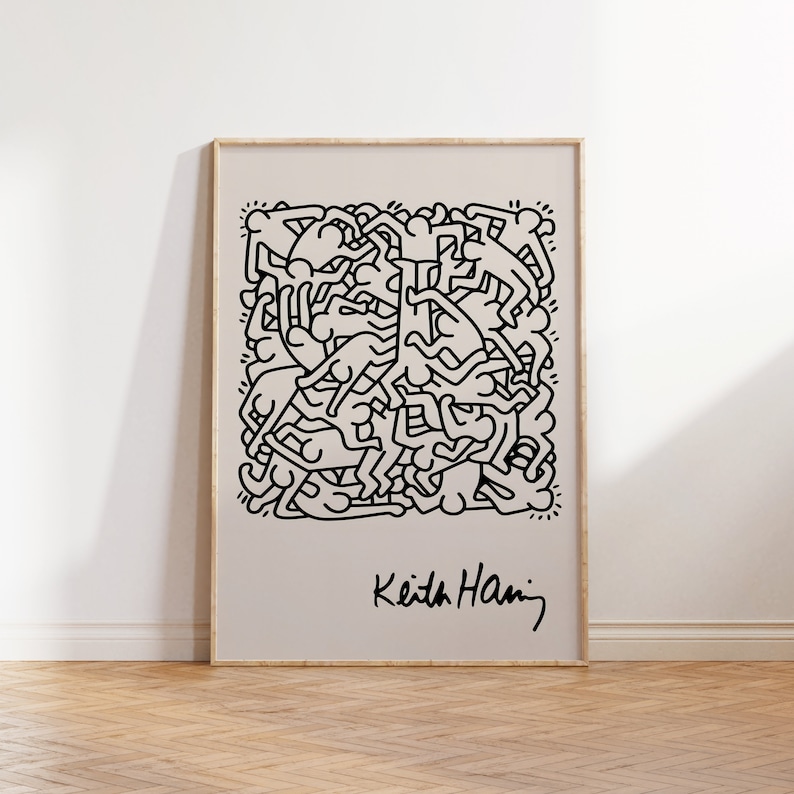 Keith Haring, Keith Haring Poster, Keith Haring Print,printable Wall ...