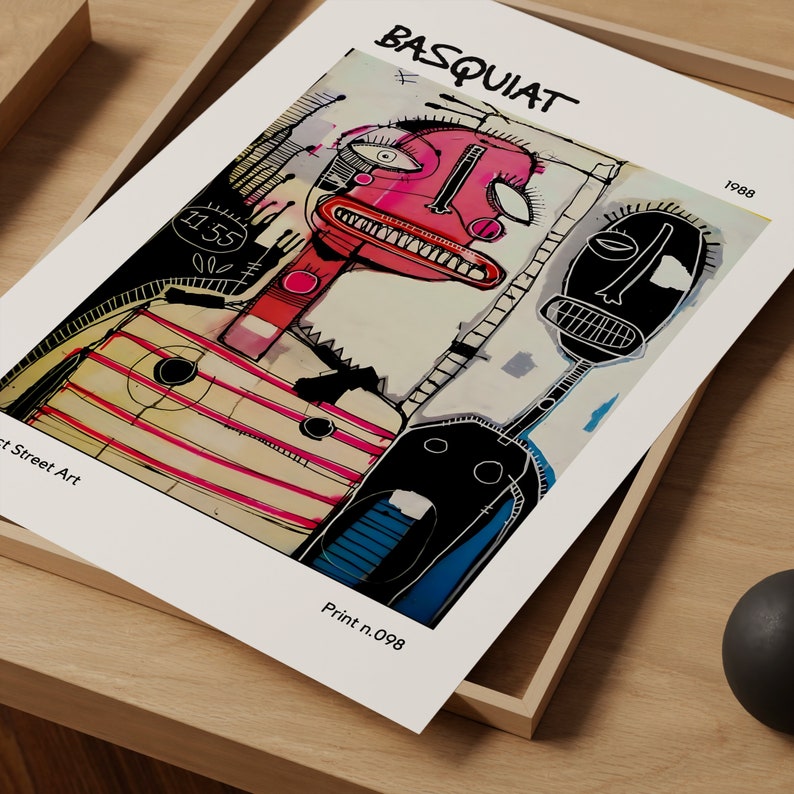 Basquiat, Jean Michel Basquiat, Basquiat Print, Instant Download, Dorm ...