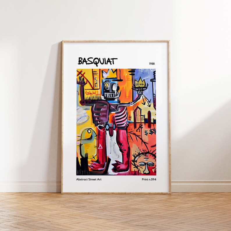 Basquiat, Jean Michel Basquiat, Basquiat Print, Instant Download, Dorm ...