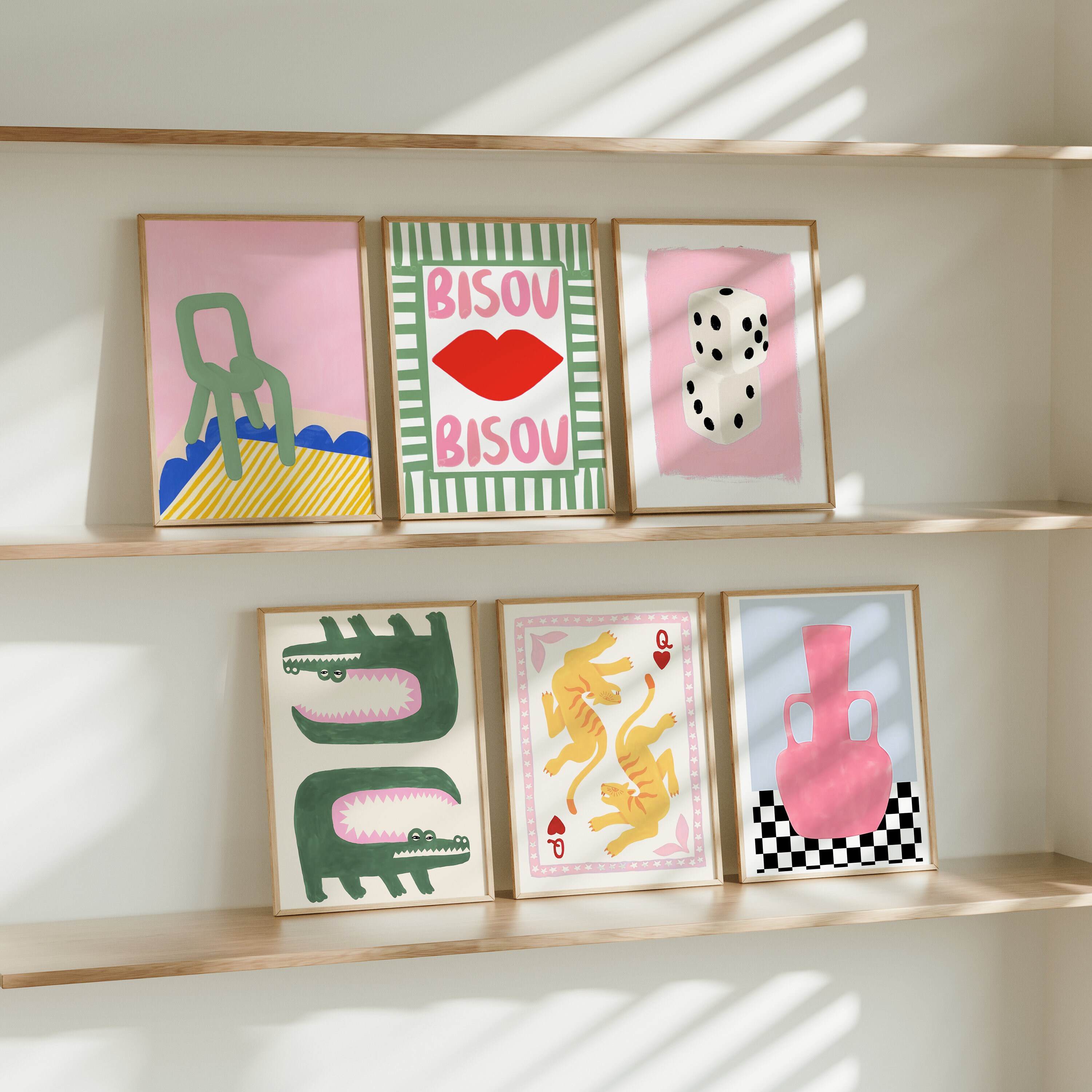 Print Set of 6, Gallery Wall Set, Exhibition Poster, Printable Wall Art ...