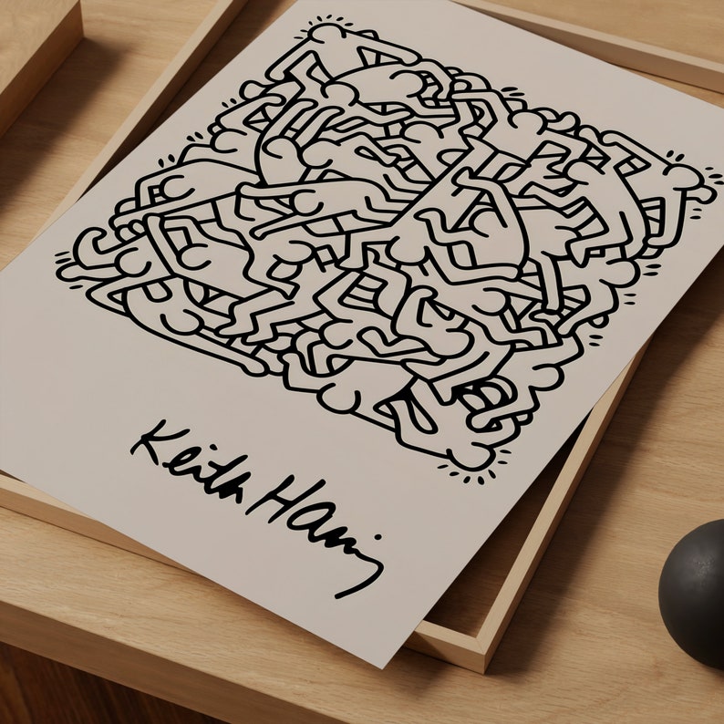 Keith Haring, Keith Haring Poster, Keith Haring Print,printable Wall ...