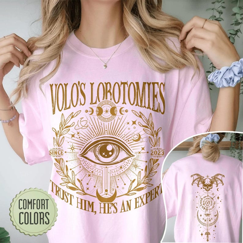 Volo's Lobotomies Png, I Got My Lobotomy at Volo's Png, Dark Humor Tee ...