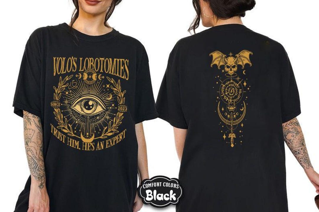 Volo's Lobotomies Png, I Got My Lobotomy at Volo's Png, Dark Humor Tee ...