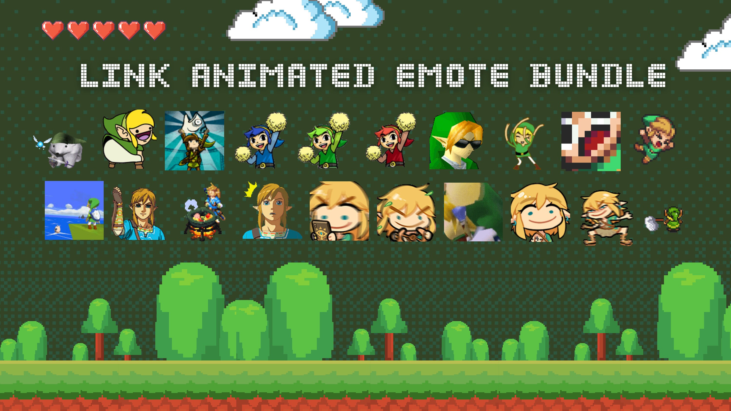 Link Animated Emote Bundle Twitch Emotes Discord Emotes Emotes for ...