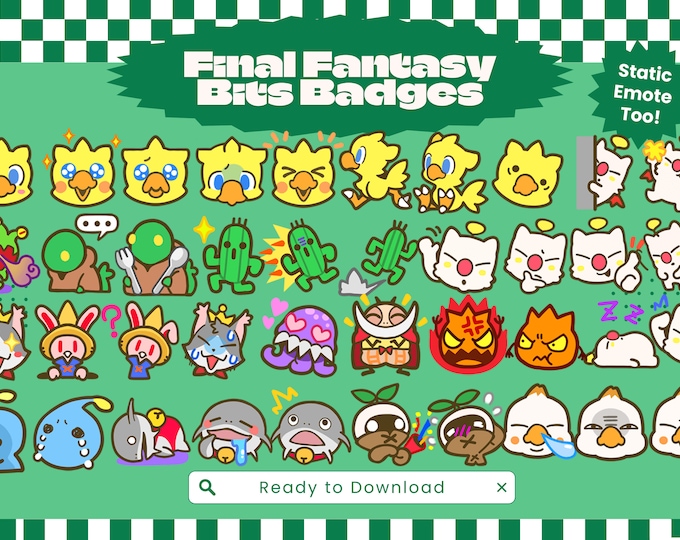 FFXIV Game Icon Emote Pack - Etsy