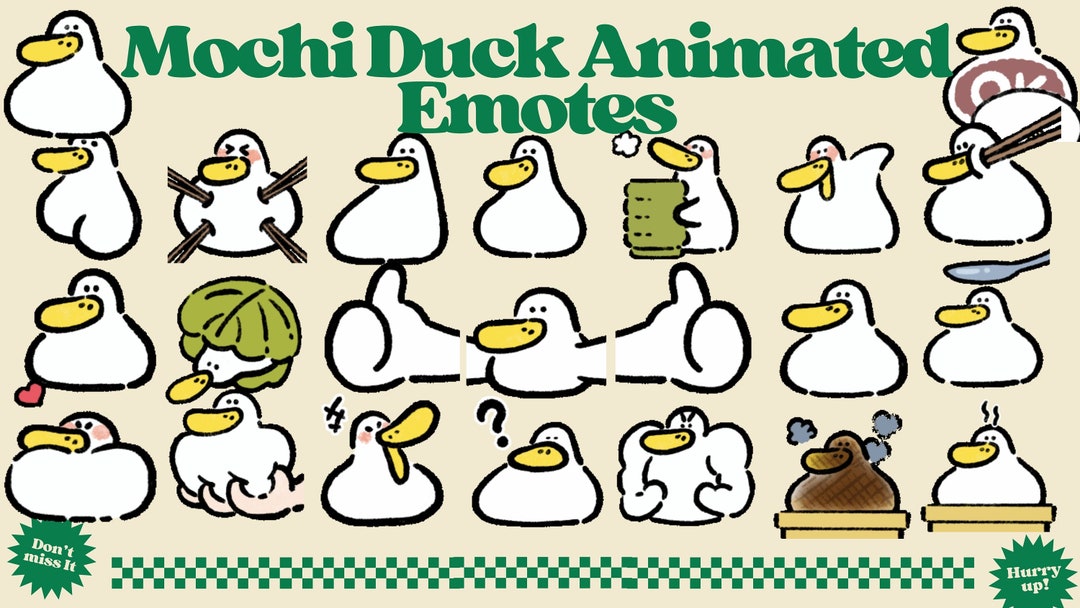 Funny Ducks Animated Emotes for Twitch and Discord Twitch Emotes ...
