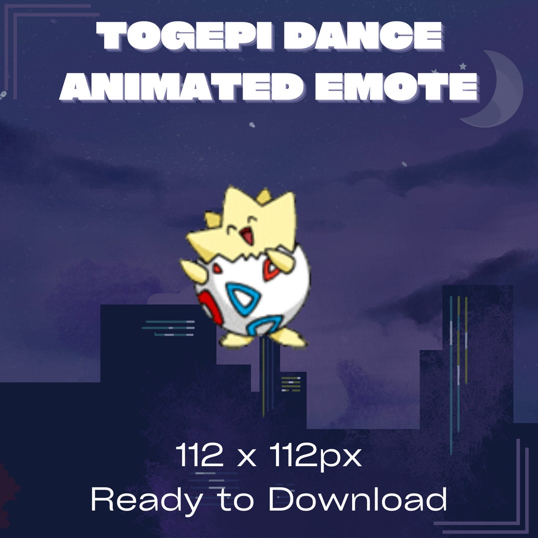 Togepi Dance Animated Emote for Twitch and Discord Twitch Emotes ...