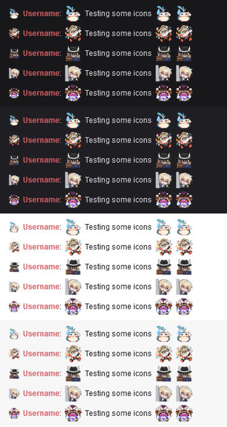 Honkai Star Rail Bit Badges 13 for Twitch and Discord Static Emotes ...