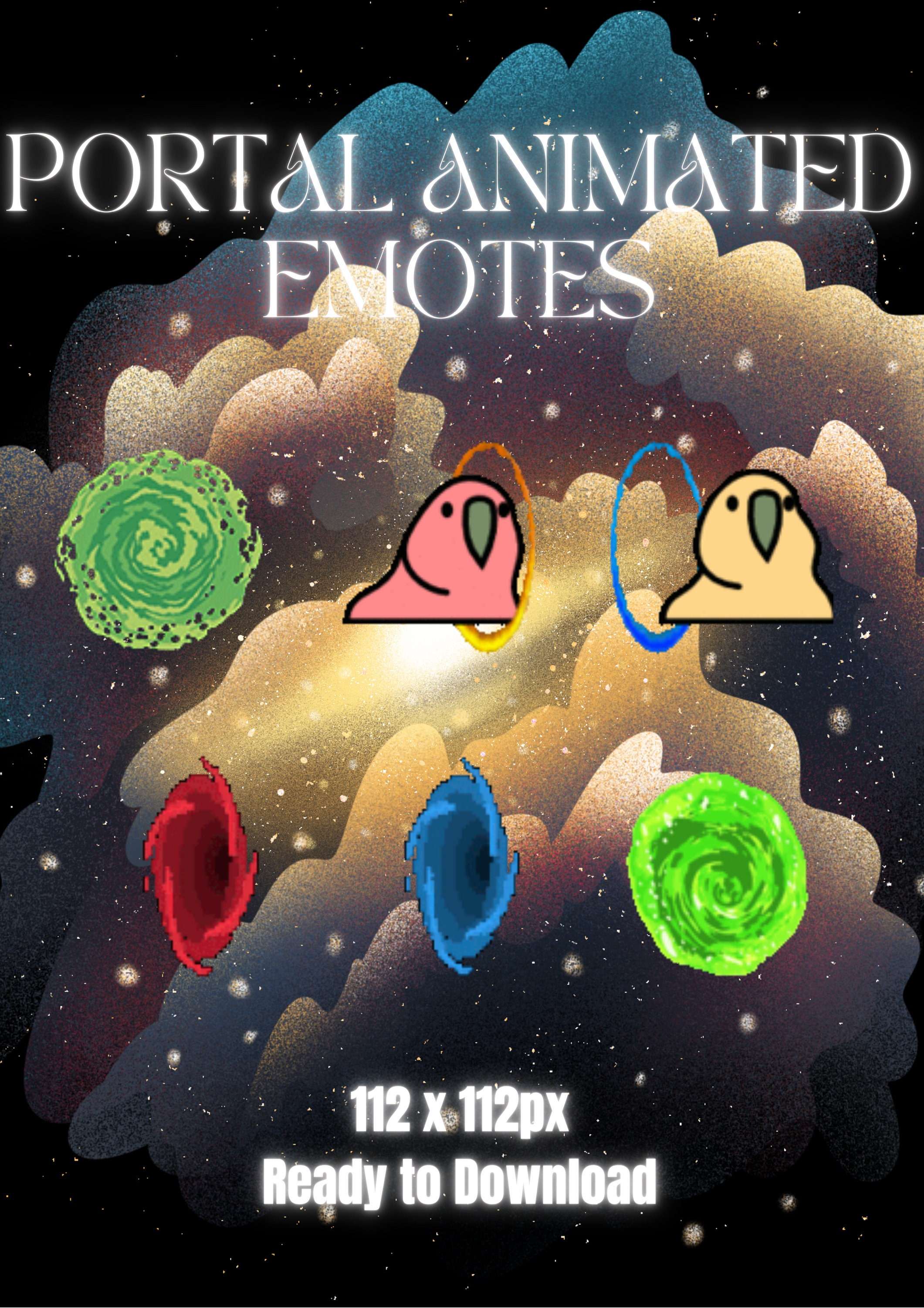 Portals Animated Emotes for Twitch and Discord Twitch Emotes Discord ...