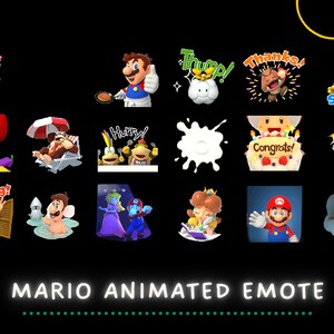 Super Mario Bros Animated Emote Bundle for Twitch and Discord Twitch ...