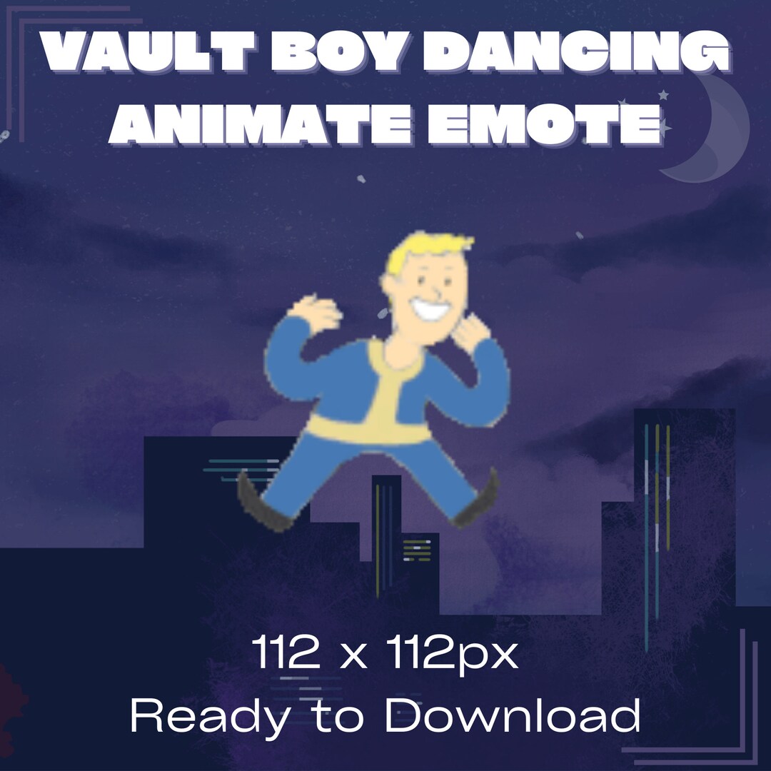 Fallout Vault Boy Animated Emote for Twitch and Discord Twitch Emotes ...