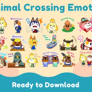 Animal Crossing Animated Emotes for Twitch and Discord Twitch Emotes ...