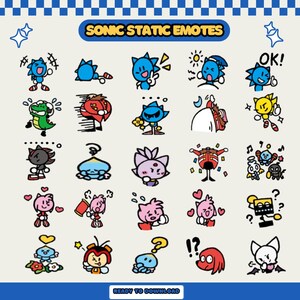 Sonic Static Emotes Animated Emotes for Twitch and Discord Twitch ...