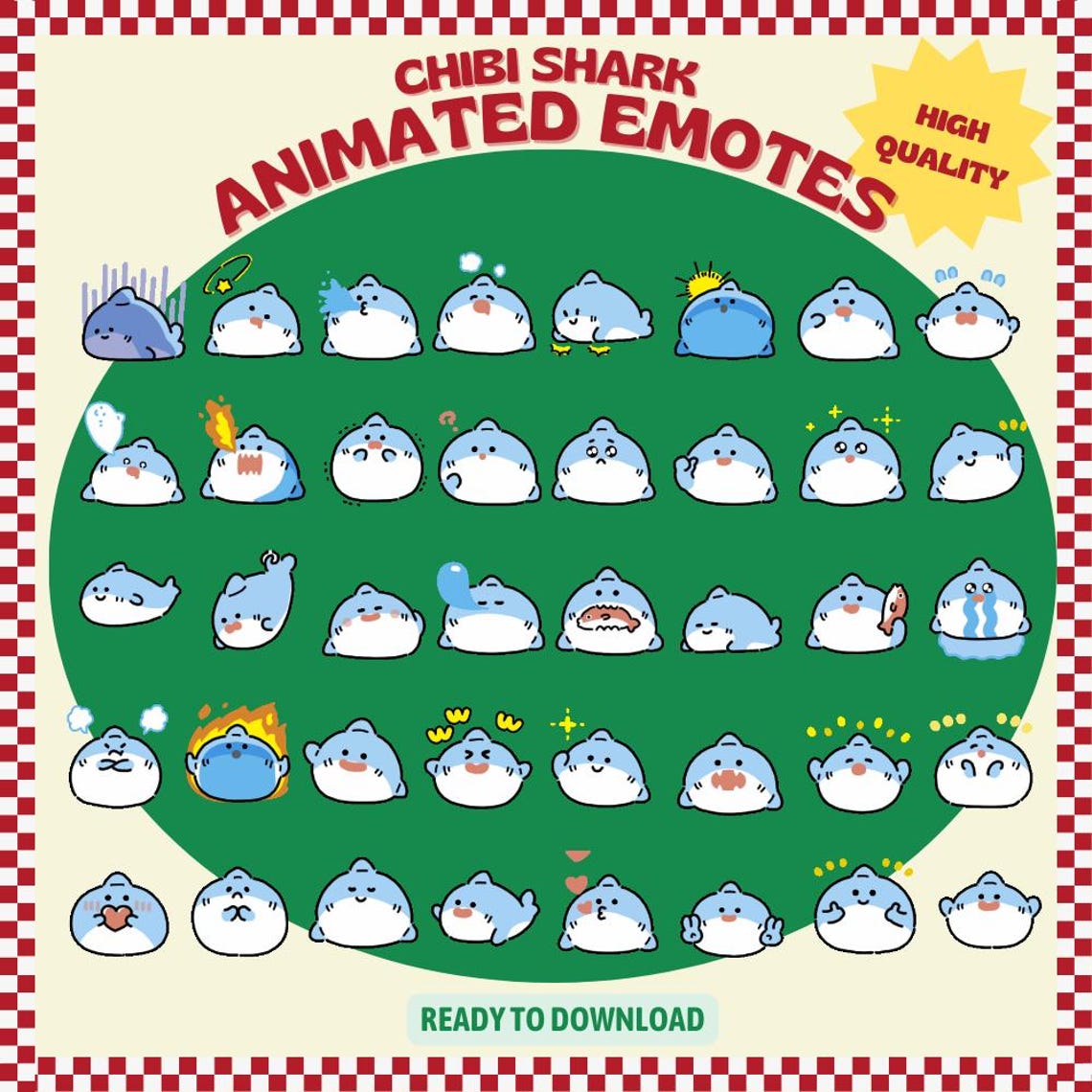 Shark Animated Emotes for Twitch and Discord Twitch Emotes Discord ...