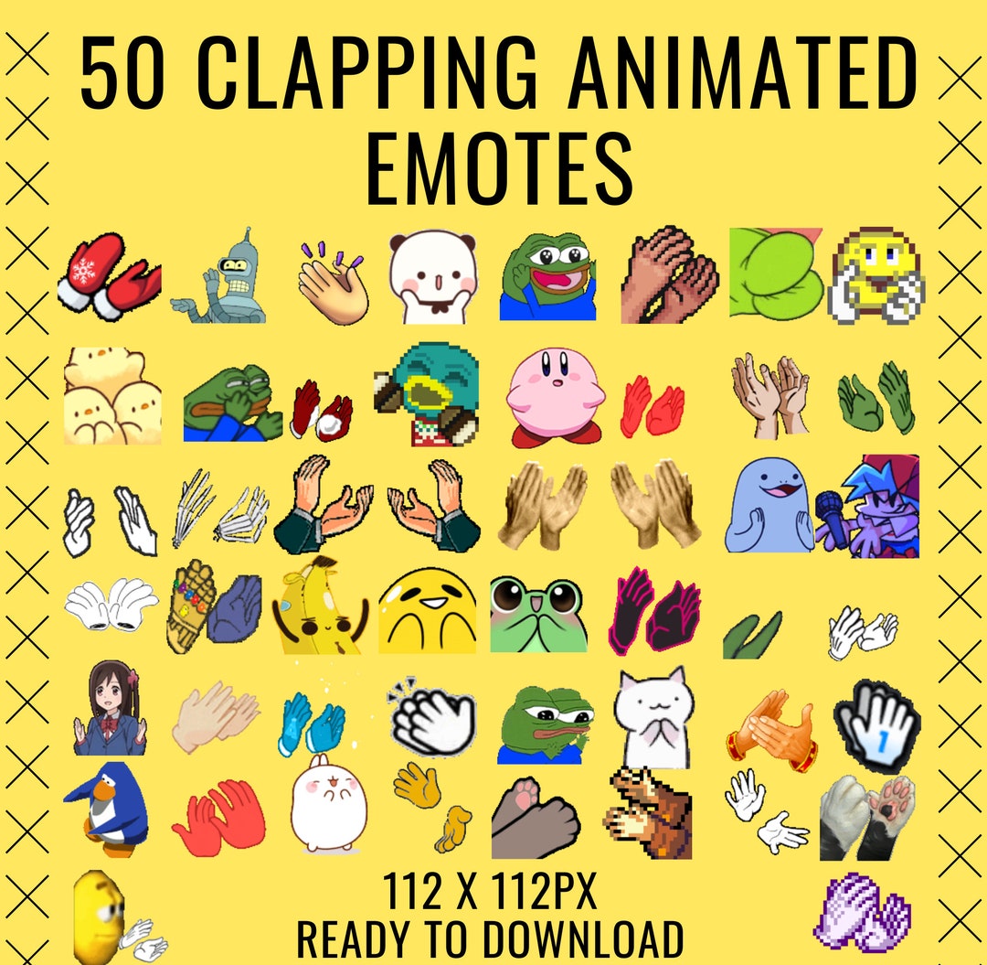 Clapping Emote Bundle for Twitch and Discord Twitch Emotes Discord ...