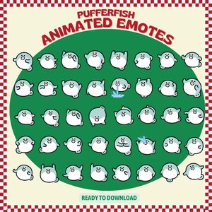 Puffer Fish Animated Emotes for Twitch and Discord Twitch Emotes ...