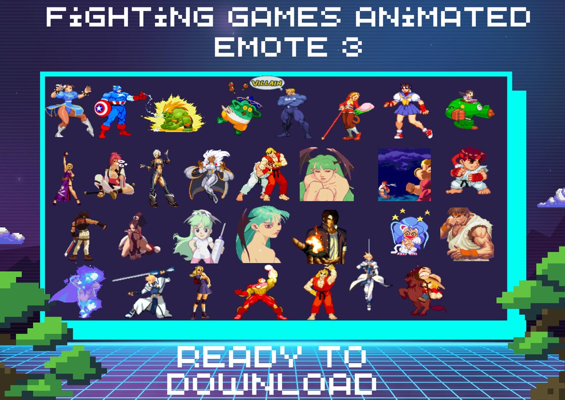 Fighting Game Animated Emote 3 for Twitch and Discord Twitch Emotes ...