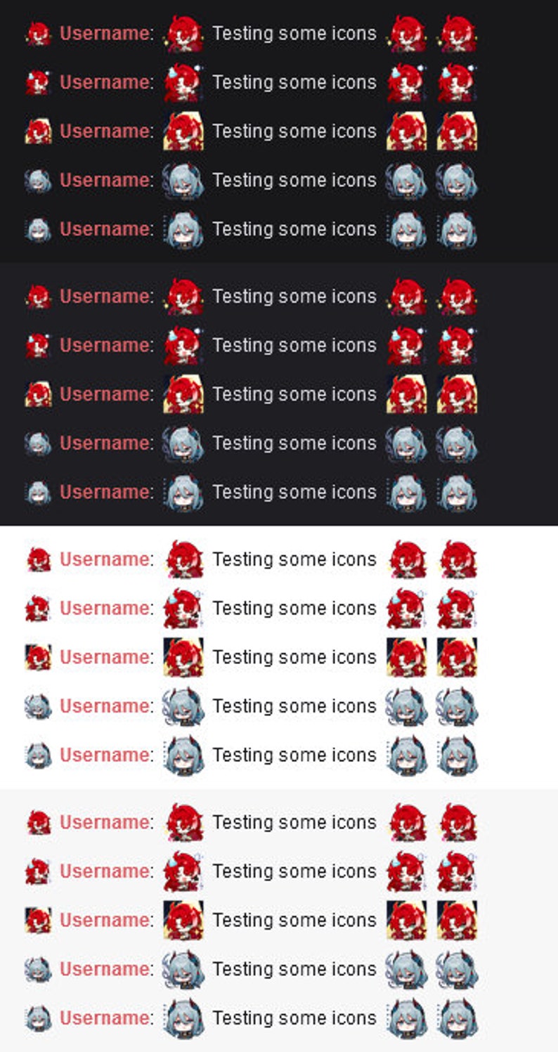 Honkai Star Rail Bit Badges 10 for Twitch and Discord Static Emotes ...