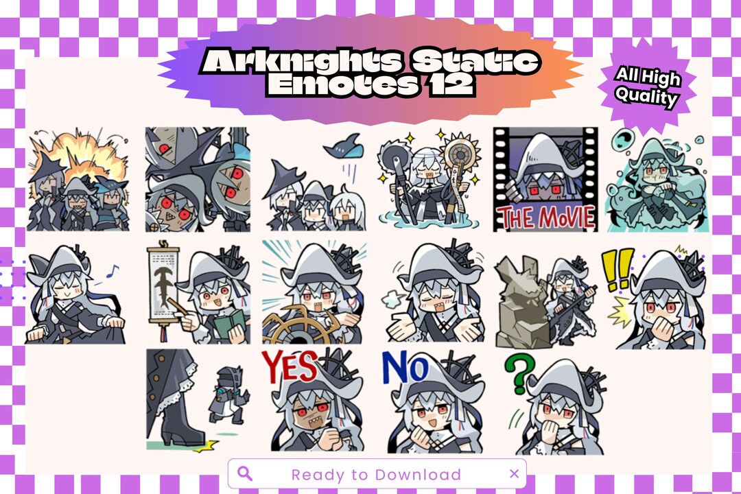 Arknights Static Emotes for Twitch and Discord Anime Twitch Emotes ...