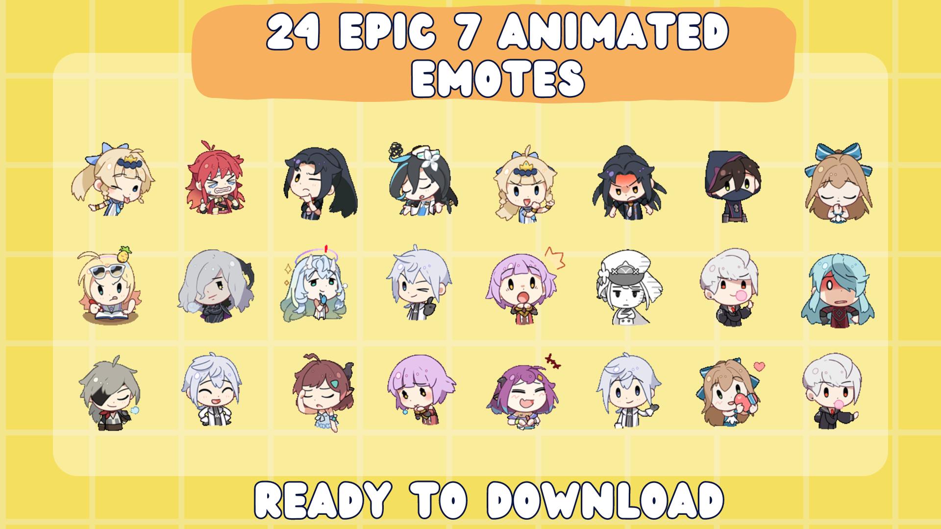 Epic 7 Animated Emotes Bundle for Twitch and Discord Twitch Emotes ...
