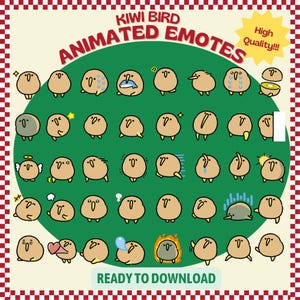 Kiwi Bird Animated Emote for Twitch and Discord Twitch Emotes Discord ...