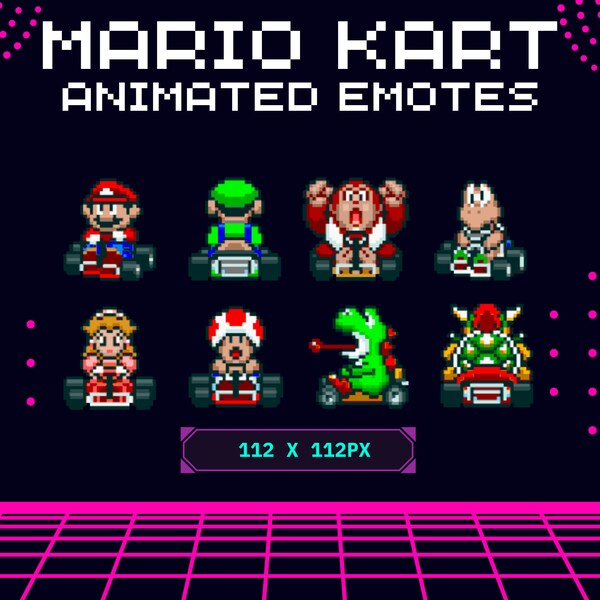 Mario Kart Twitch Emotes - Etsy
