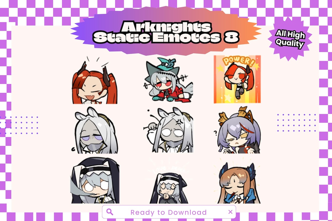 Arknights Static Emotes for Twitch and Discord Twitch Emotes Discord ...