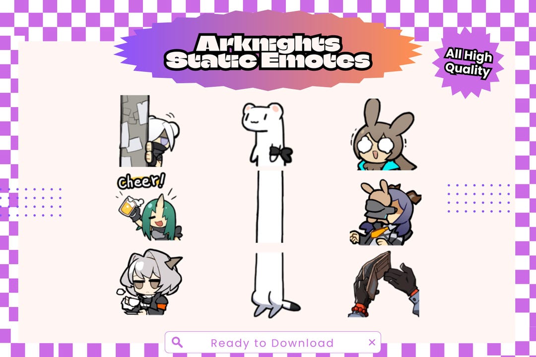 Arknights Static Emotes for Twitch and Discord Twitch Emotes Discord ...