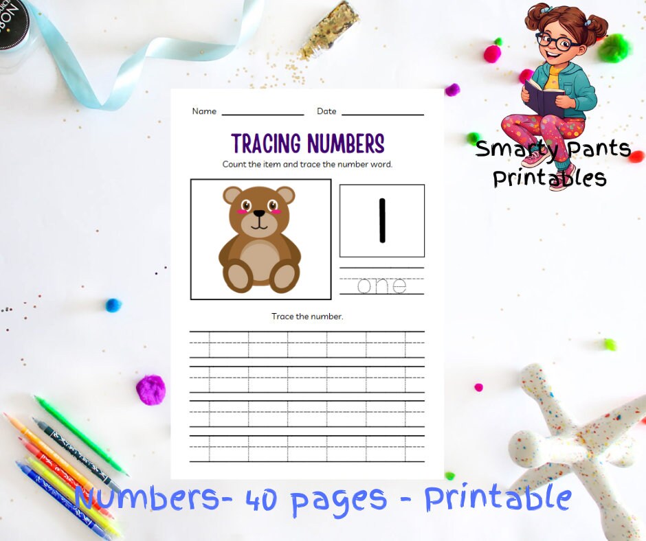Kindergarten, Numbers Learning, Printable, Educational Activities ...